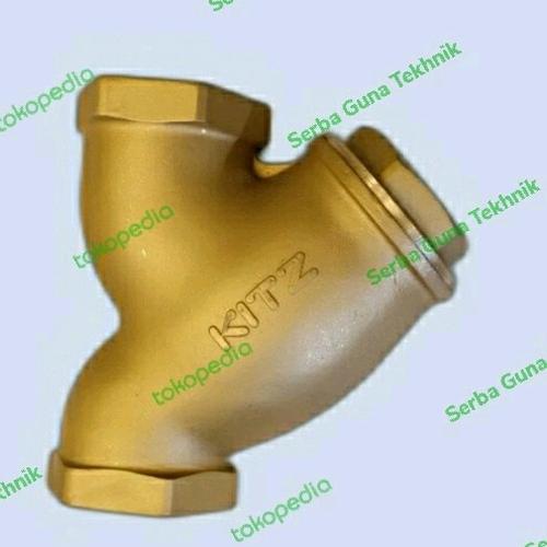 Jual Y Strainer 4" inch Kitz Class 150 Psi Kuningan Bronze Brass Drat ...