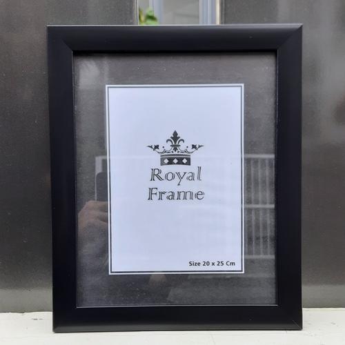 Jual Frame Foto/ Bingkai Foto 8R 20x25cm Minimalis Hitam Free Bubble ...