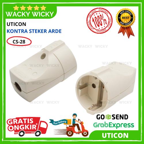 Jual Contra Steker UTICON Arde CS-28 / Kontra Colokan Listrik Female ...