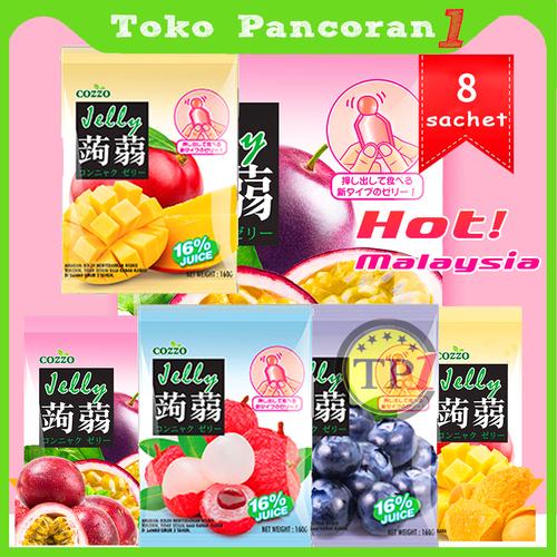 Jual Cozzo Jelly Fruit Jelly Agar Rasa Mangga Blueberi Puding 160gr ...