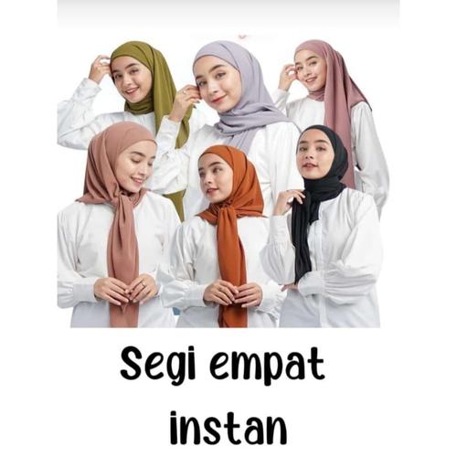 Jual Hijab Segiempat Inner 2in1 Hijab Segiempat Instan - Putih ...