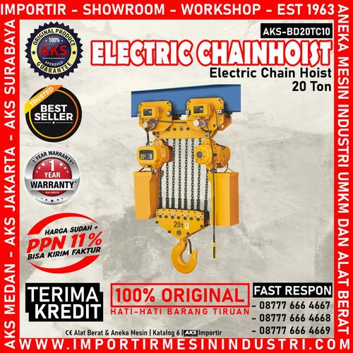 Jual Chain Hoist Electric Load 20 Ton Katrol Listrik Tali 10 m AKS ...