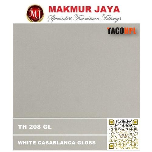 Jual HPL TACO TH 208 GL WHITE CASABLANCA GLOSS I PATTERN - Kota ...