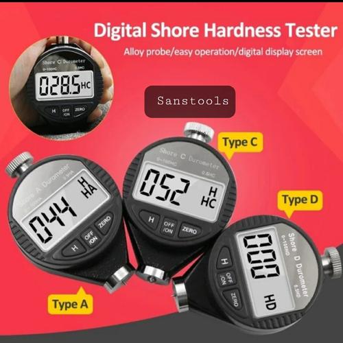 Jual Digital Durometer Shore A D Hardness tester alat pengukur ...