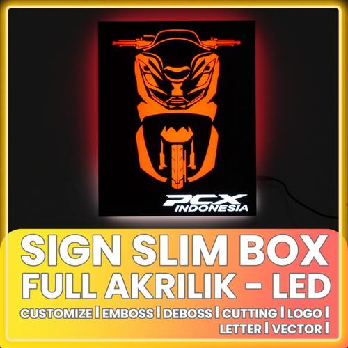 Jual Sign Neon Box Model Slim Customize Ukuran 20X60cm Hiasan Dinding ...