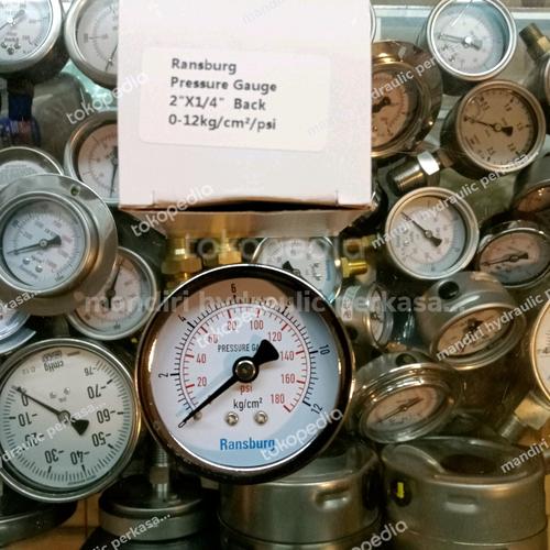 Jual Pressure gauge Ransburg 2" inch 12Bar (payung) - Jakarta Barat ...