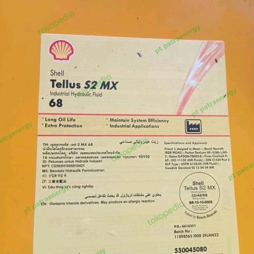 Jual Oli Hidrolik SHELL TELLUS S2 MX 68 - Jakarta Timur - ptpatraenergy ...