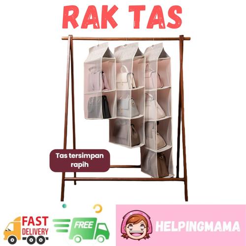 Jual Gantungan Rak Tas Organizer Rak Sepatu Susun Rak Tas Gantung ...