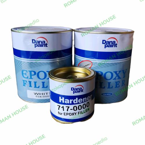 Jual Epoxy filler white grey dana paint epoxy warna putih abu hardener ...