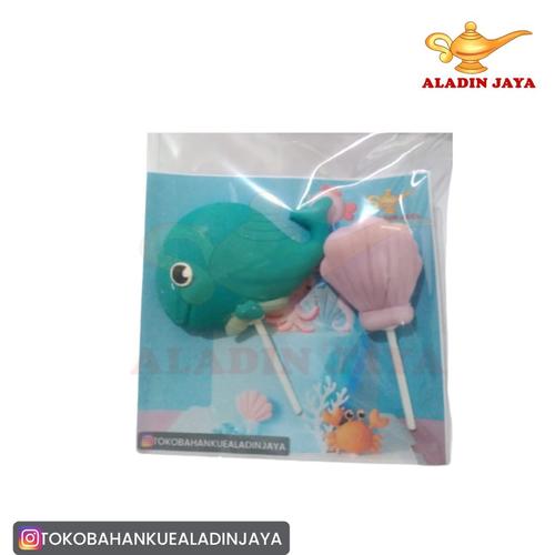 Jual 3D Cake Topper Happy Birthday Tema Hewan Laut Set - LAUT 2 - Kota ...