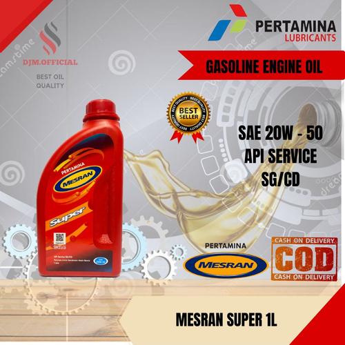 Promo OLI OIL MESRAN SUPER 1L PERTAMINA SAE 20W - 50 OLI MESIN - Kab ...