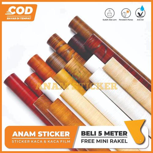 Jual STIKER MOTIF KAYU SERAT / STIKER LANTAI / STIKER DINDING WALL ...