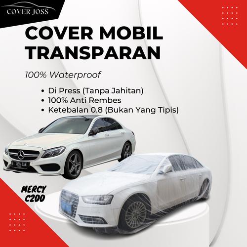 Jual Cover mobil plastik transparan mercedes benz mercy c200 100% anti ...