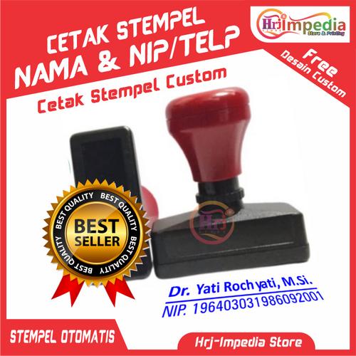 Jual Cetak stempel nama otomatis | Cetak stempel nama custom | Cap ...