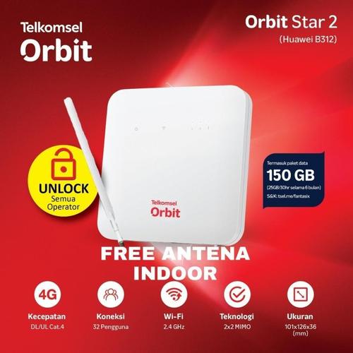 Jual Modem Wifi Home Router 4G Telkomsel Orbit Star 2 Huawei B312 ...