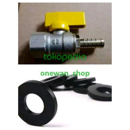 Jual Stop kran gas Rifeng DN 10 stop valve gas drat dalam + seal dan ...
