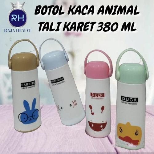 Jual BOTOL KACA ANIMAL TALI KARET || BOTOL KACA TALI 380ML - Kota ...