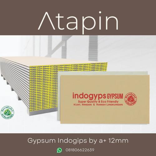 Jual Gypsum Aplus 12mm / Papan Gipsum A+ 12mm by IndoGyps (1,2x2,4mtr ...