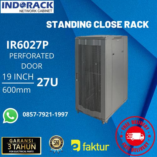 Jual IR6027P INDORACK STANDING CLOSE RACK 19 DEPTH 600M 27U PERFORATED ...