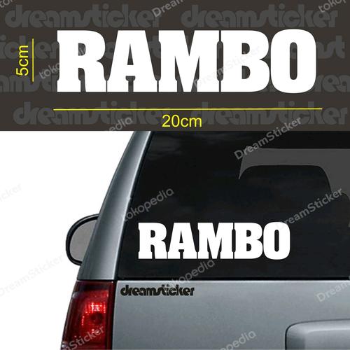 Jual Sticker Stiker Rambo - Gold - Kab. Bandung - DreamSticker | Tokopedia