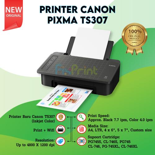 Jual Printer Canon TS307 TS 307 Print Scan Copy WiFi Cartridge 745s ...
