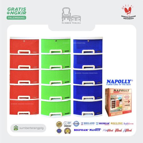 Jual Lemari Plastik Drawer Laci Napolly Lemari Baju Napolly Contan BB 500 - Biru - Kota ...