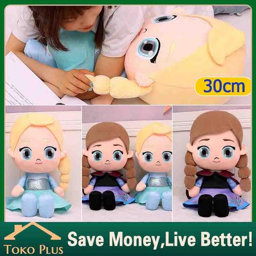 Jual Mainan Boneka Plush Anna Elsa Frozen Princess Untuk Hadiah Anak ...