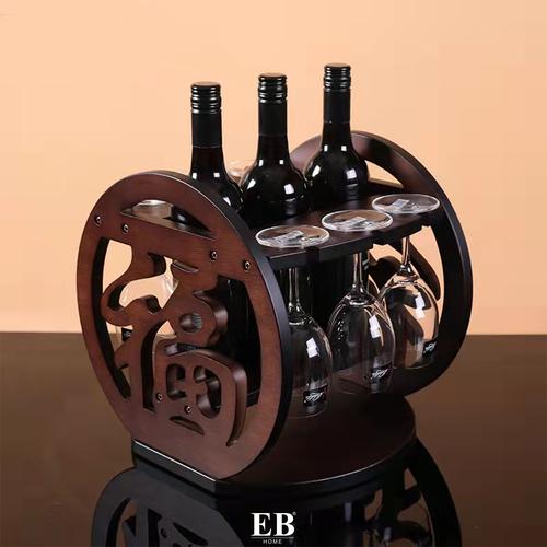 Jual Rak Gelas Wine Kayu Premium / Wine And Glass Holder 411/1-6 - No.1 ...