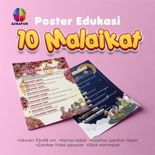 Promo Poster Edukasi 10 NAMA MALAIKAT - Poster edukasi islami - POS-ISM-18 - Kota Tangerang ...
