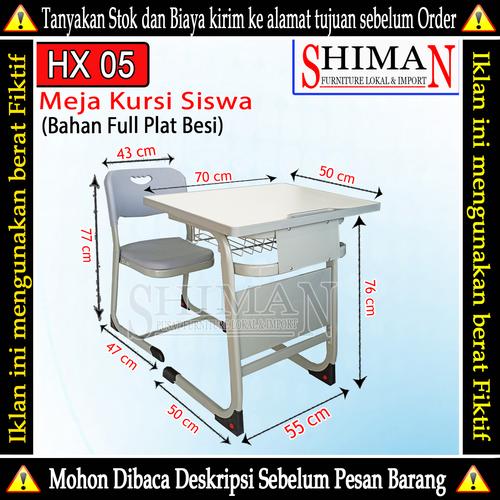 Jual Meja Siswa HX 05 | Meja Kuliah | Meja Kursi Siswa - HX-05 UK 60 ...