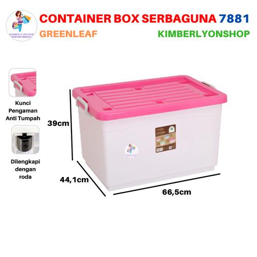 Jual Container Box 75 Liter 7881 Green Leaf - Biru - Jakarta Utara ...
