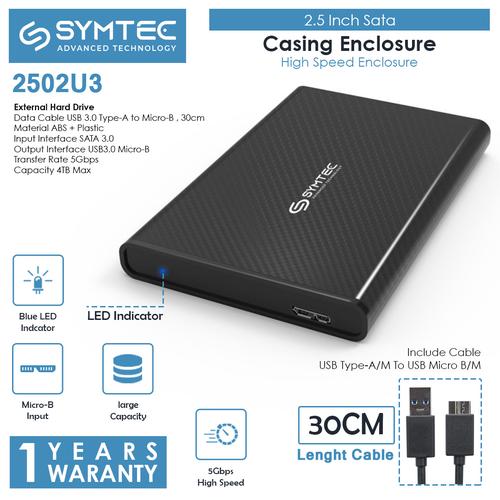 Promo SYMTEC 2.5 Inch Hard Drive HDD SSD SATA Casing Enclosure - HDE ...