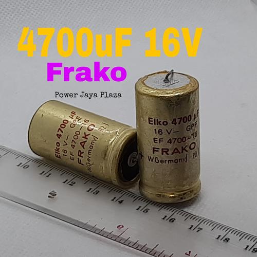 Jual Elco kapasitor 4700uF 16V Axial original Frako Germany Condensator ...