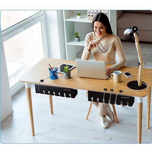 Jual Under Desk Organizer Cable Management Rak Kabel Bawah Meja Bahan ...