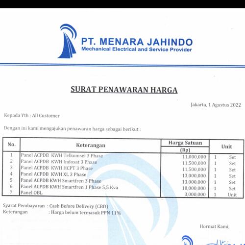Jual PANEL LISTRIK - Jakarta Pusat - Rise and UP | Tokopedia