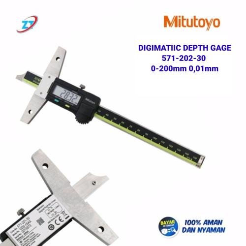 Jual Mitutoyo 571-202-30 VDS-20AX 0-200mm Digimatic Depth Gage Original ...