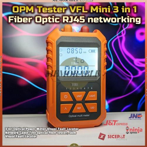 Jual OPM Tester With VFL RJ45 3 in 1 Optical Power Meter Mini Fiber ...
