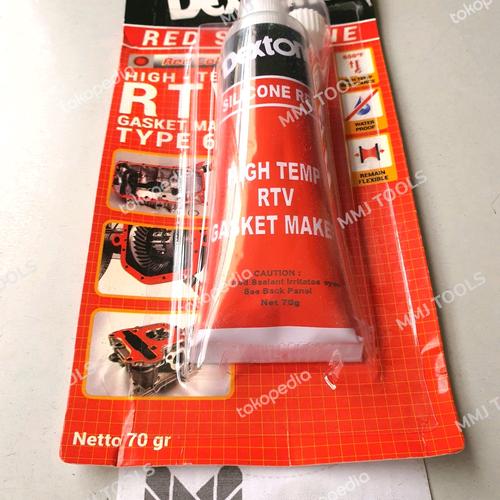 Jual Lem Silikon Red DEXTONE 70 gram - DEXTONE High Temp Silicone Red ...