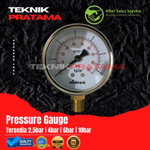 Jual Pressure gauge wiebrock manometer boiler setrika 4 6 10 BAR PSI ...