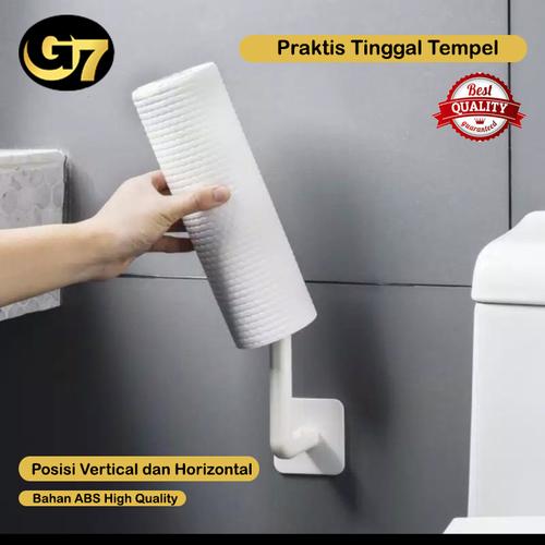 Jual Gantungan Tisu Roll Kamar Mandi Toilet Tempelan Dinding Serbaguna ...