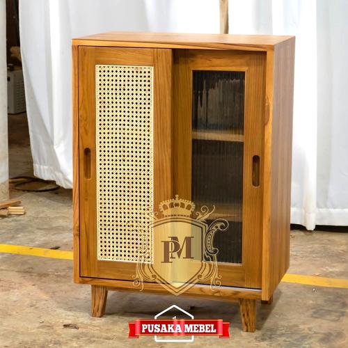 Jual lemari rak kayu minimalis, lemari rak dapur kayu, lemari rak buku ...