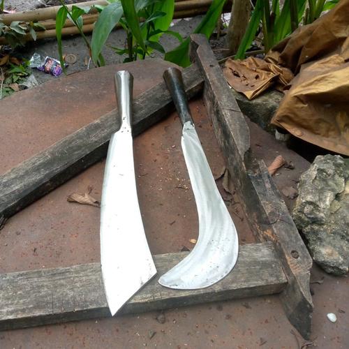 Jual arit golok parang kebun/pisau-bendo baja/pisau cacah tajam-sabit ...