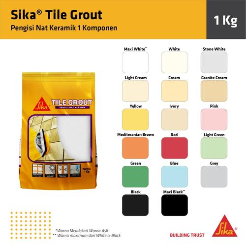 Jual Sika Tile Grout Pengisi Nat Keramik Marmer Granit Mosaik 1Kg Semen ...