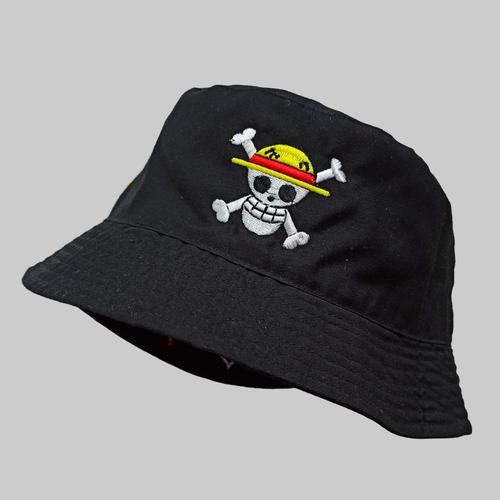 Jual Topi Bucket Hat One Piece Goofy Bordir Buckethat Korea Hitam ...
