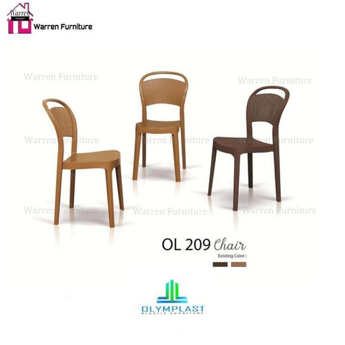 Jual Kursi Plastik /kursi makan Rotan Olymplast OL 209 / Olymplast ...