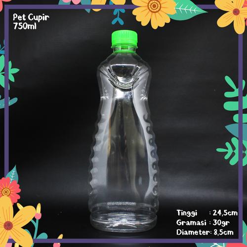 Jual BOTOL PLASTIK PET CUPIR SABUN CAIR 750ML TUTUP ULIR LN KEMASAN ...