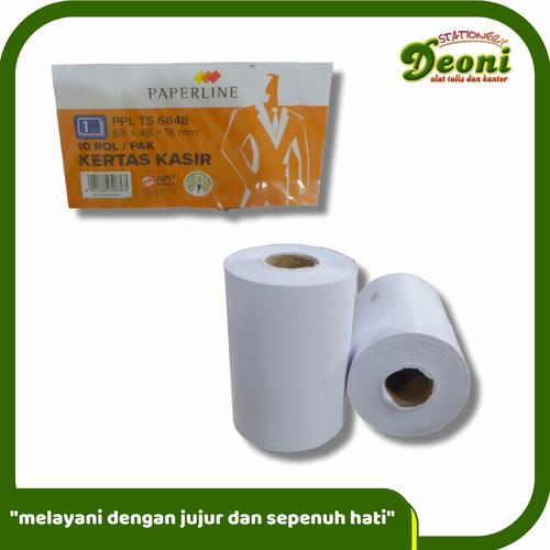 Jual Paperline Kertas Kasir / Kertas Telstruk 68mm x 48mm x 18mm 1 ...