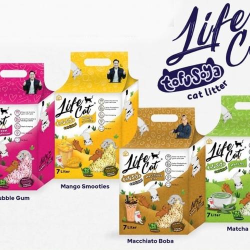Jual Pasir Kucing Tofu Lifecat Pasir Kucing Tofu Soya Gumpal Wangi Cat ...