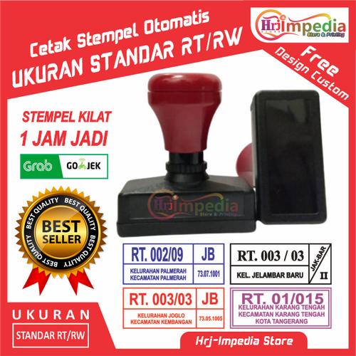 Jual Cetak Stempel Otomatis Ukuran Standar Stempel RT/RW | Stempel ...