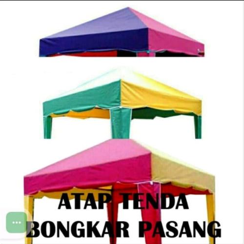 Jual ATAP TENDA / KAIN TENDA UKURAN 3X3 ( INI HANYA ATAP TENDA SAJA ...